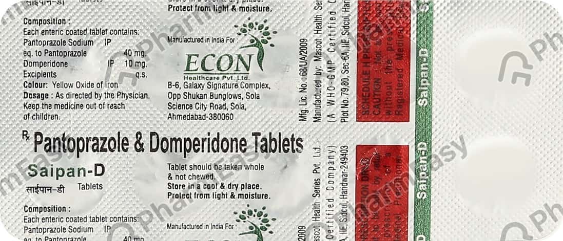 Saipan D Tablet: Uses, Side Effects, Price & Dosage | PharmEasy