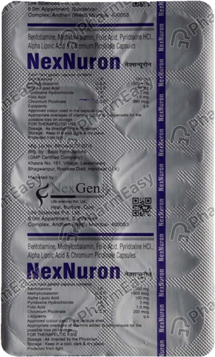Buy Nexnuron Strip Of 10 Capules Online at Flat 15% OFF | PharmEasy