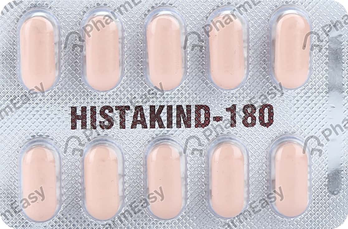 Histakind 180 MG Tablet (10): Uses, Side Effects, Price & Dosage ...