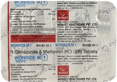 Wonride M 1mg Strip Of 10 Tablets: Uses, Side Effects, Price & Dosage ...