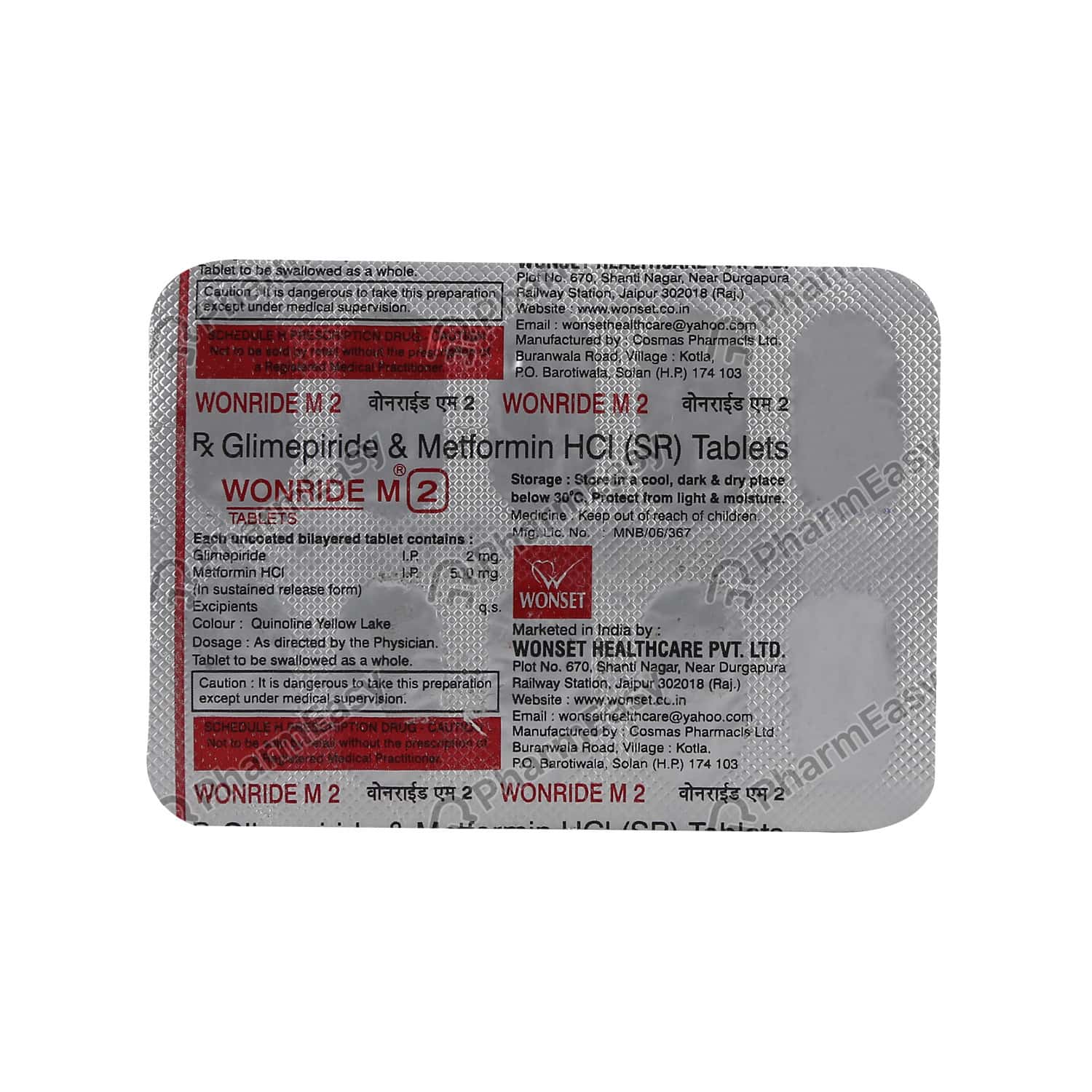 Wonride M 2mg Tablet - Uses, Side Effects, Dosage, Composition & Price ...