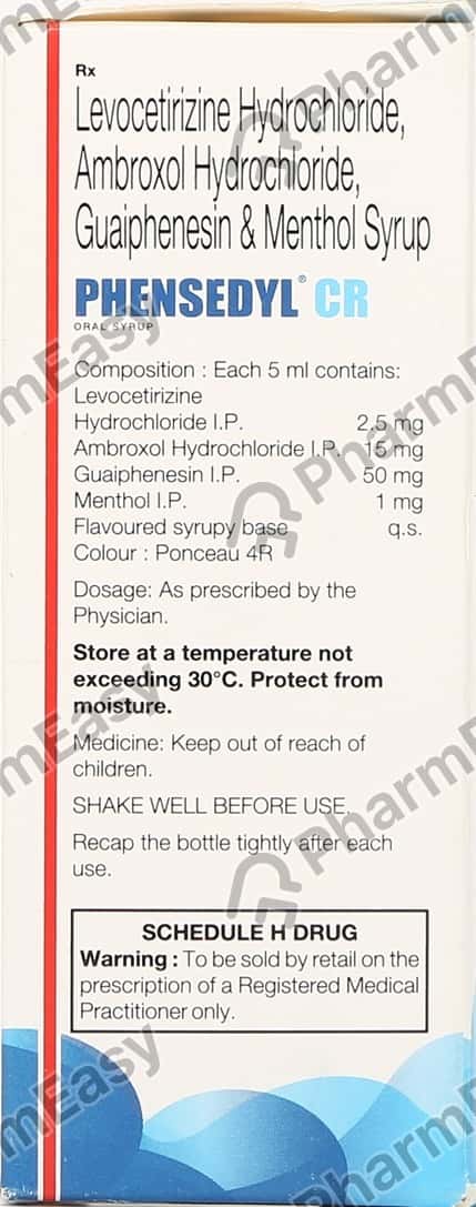 Phensedyl Cr Syrup 100ml: Uses, Side Effects, Price & Dosage | PharmEasy