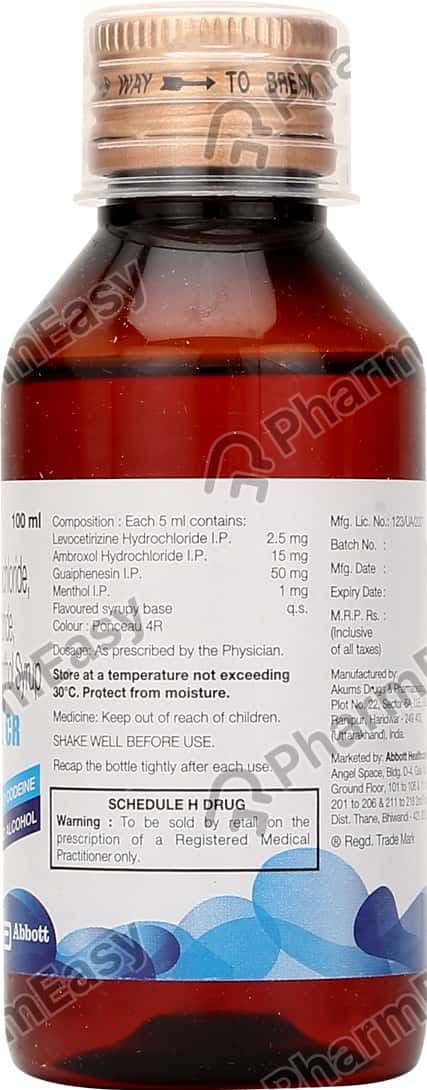 Phensedyl Cr Syrup 100ml: Uses, Side Effects, Price & Dosage | PharmEasy