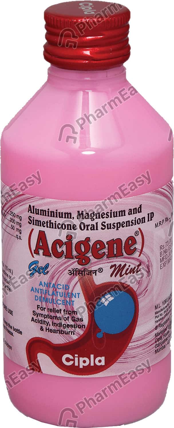 Acigene Mint Flavour Oral Gel 170ml: Uses, Side Effects, Price & Dosage ...