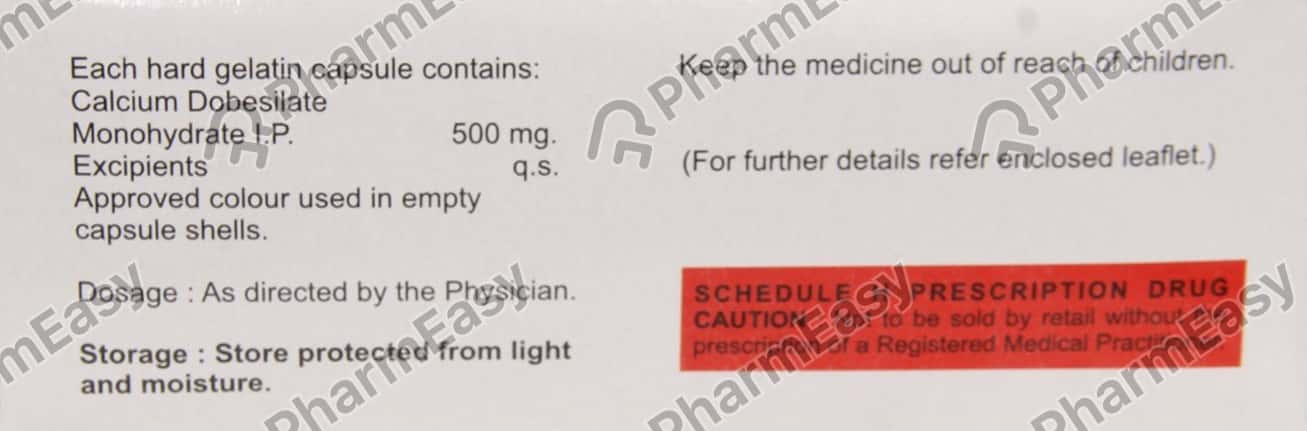 Caldob 500 MG Capsule (15): Uses, Side Effects, Price & Dosage | PharmEasy