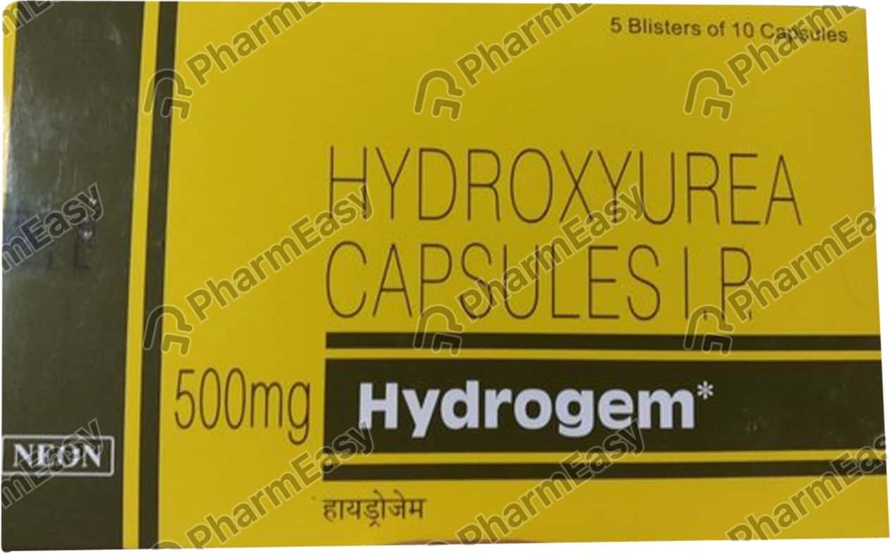 Hydrogem 500 MG Capsule (10): Uses, Side Effects, Price & Dosage ...