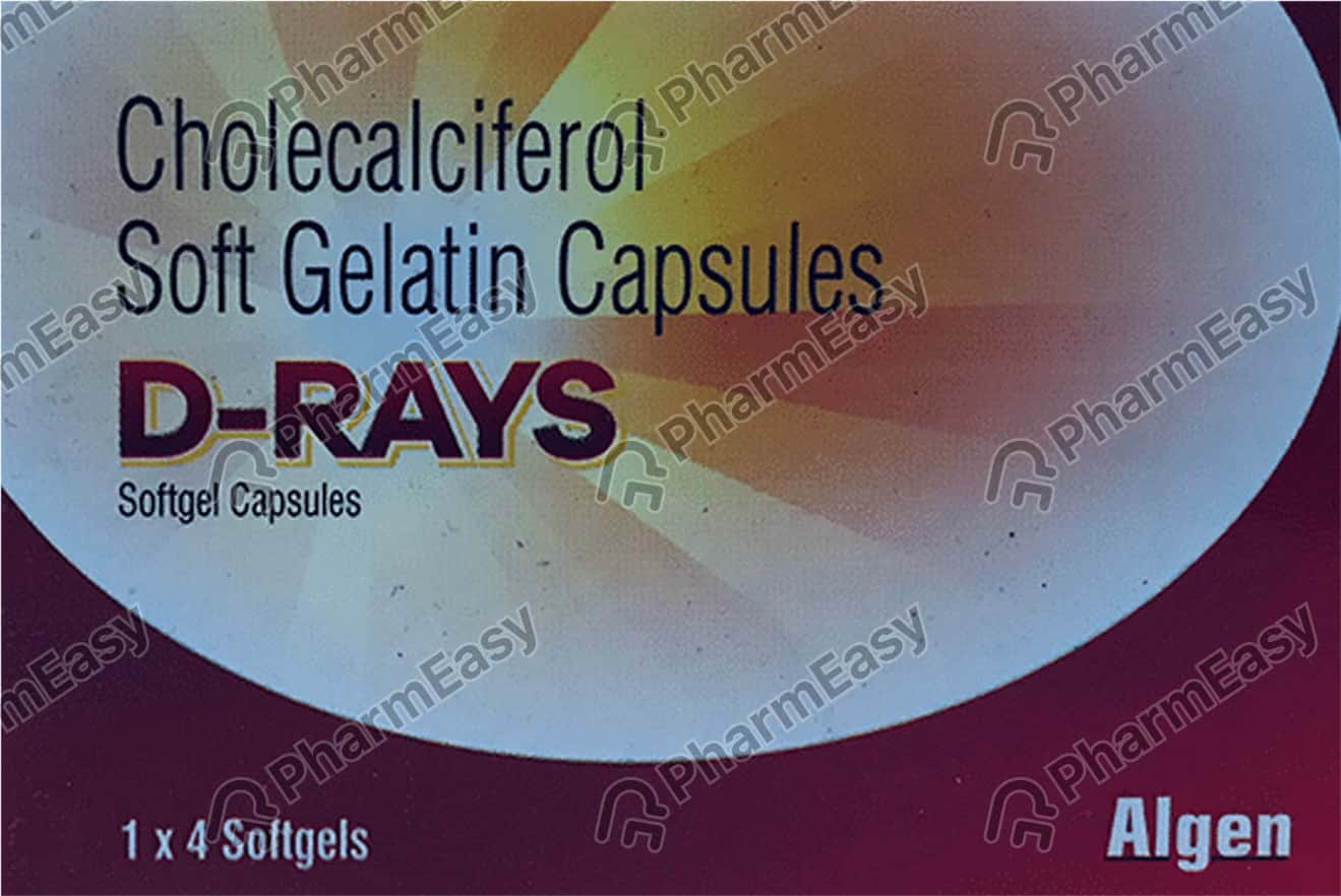 D Rays 60000 IU Capsule (4): Uses, Side Effects, Price & Dosage | PharmEasy