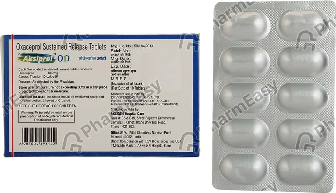 Aksiprol Od 600 MG Tablet (10): Uses, Side Effects, Price & Dosage ...