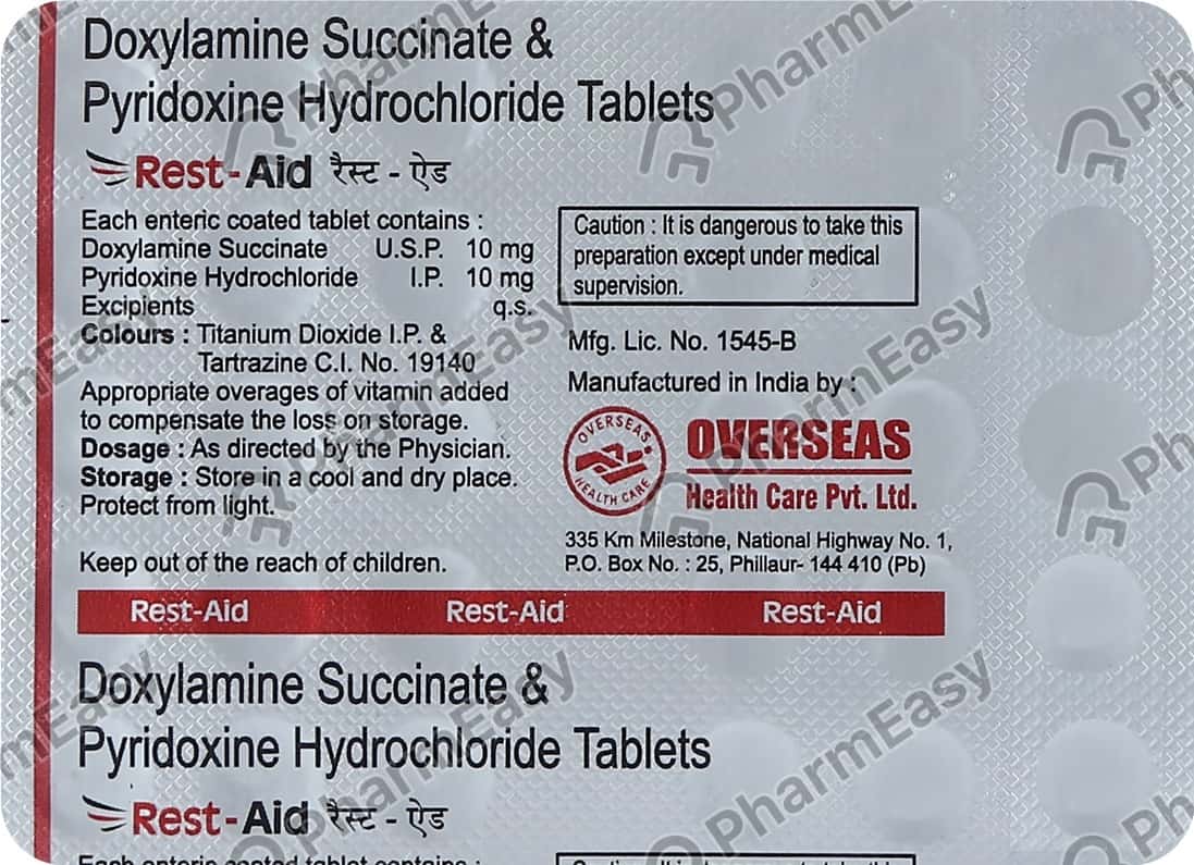 Rest Aid Strip Of 30 Tablets: Uses, Side Effects, Price & Dosage ...