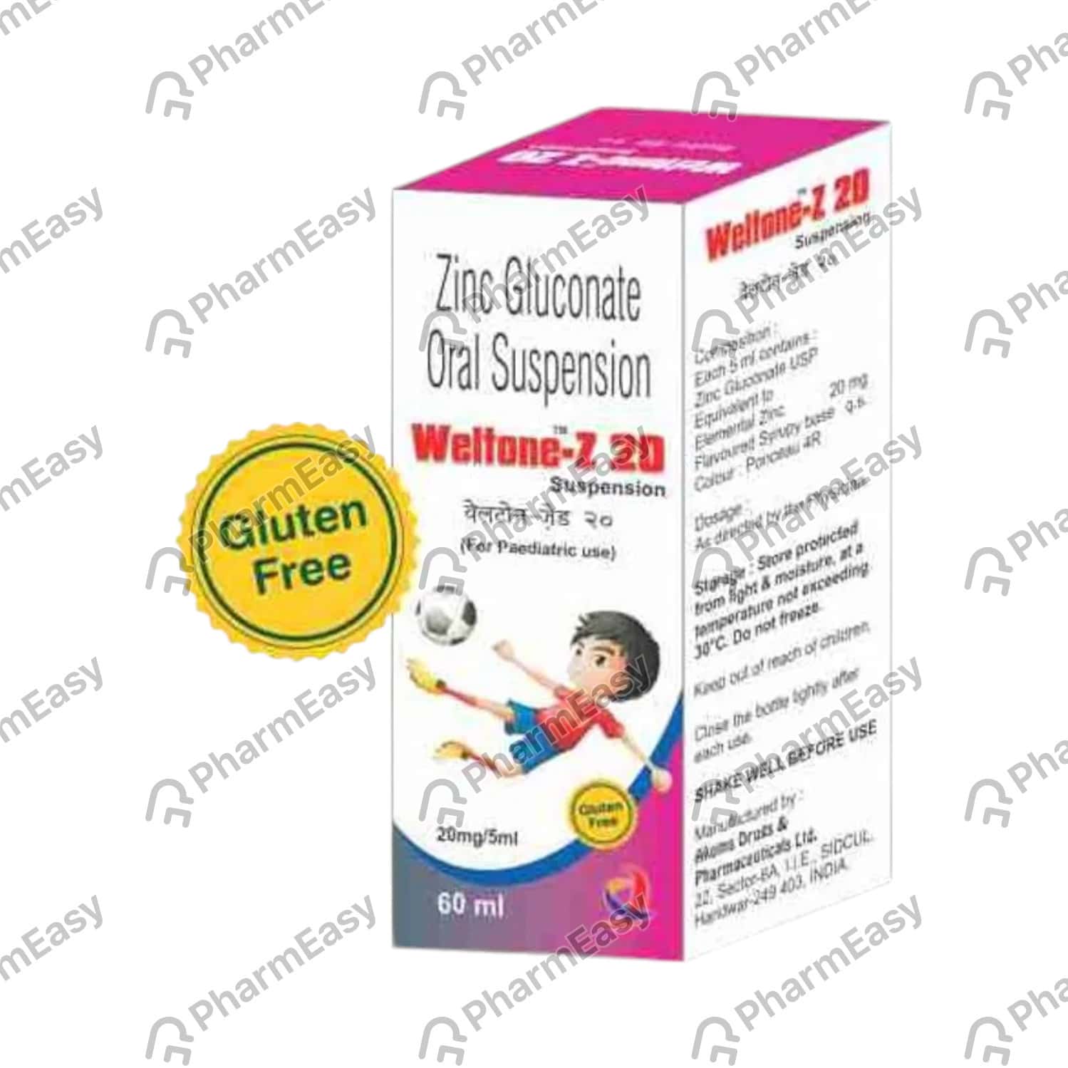 Weltone Z 20 MG Suspension (60): Uses, Side Effects, Price & Dosage ...