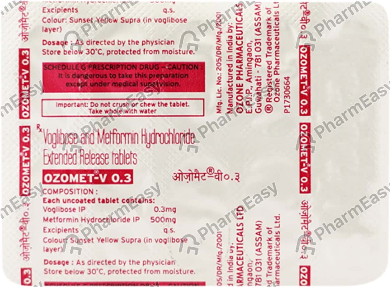 Ozomet V 0.3mg Strip Of 10 Tablets: Uses, Side Effects, Price & Dosage ...