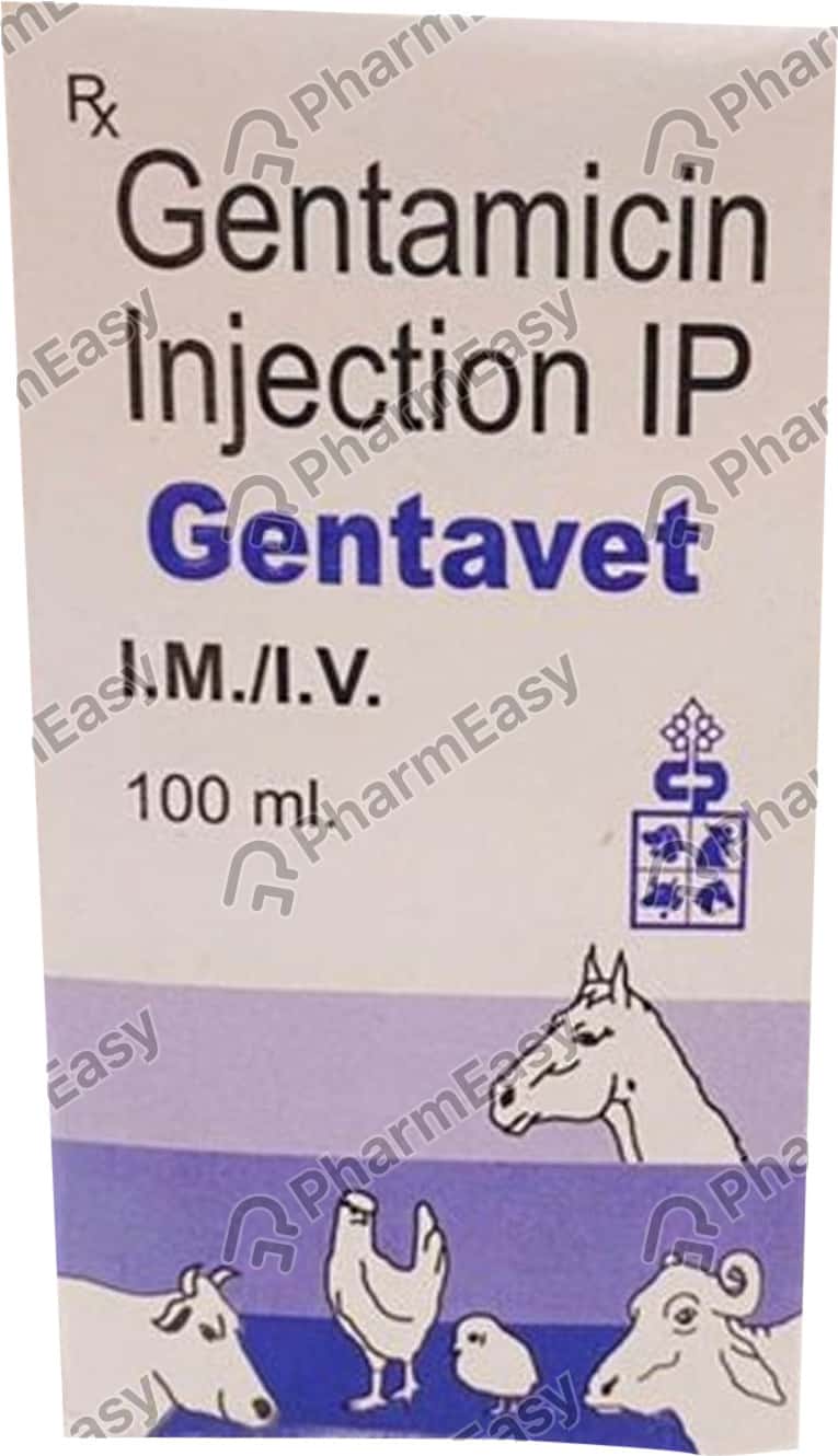 Gentavet 40 MG Injection (100): Uses, Side Effects, Price & Dosage ...