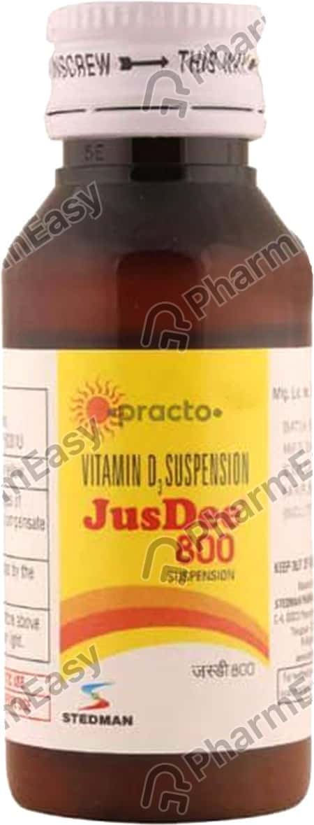 Jusdee 800 IU Suspension (50): Uses, Side Effects, Price & Dosage ...