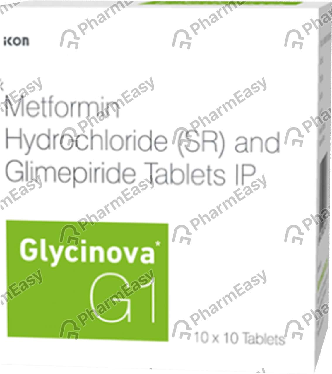 Glycinova G1 Strip Of 10 Tablets: Uses, Side Effects, Price & Dosage | PharmEasy