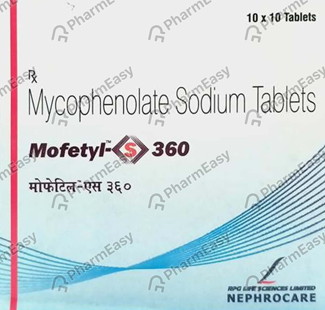 Mofetyl S 360 MG Tablet (10): Uses, Side Effects, Price & Dosage ...