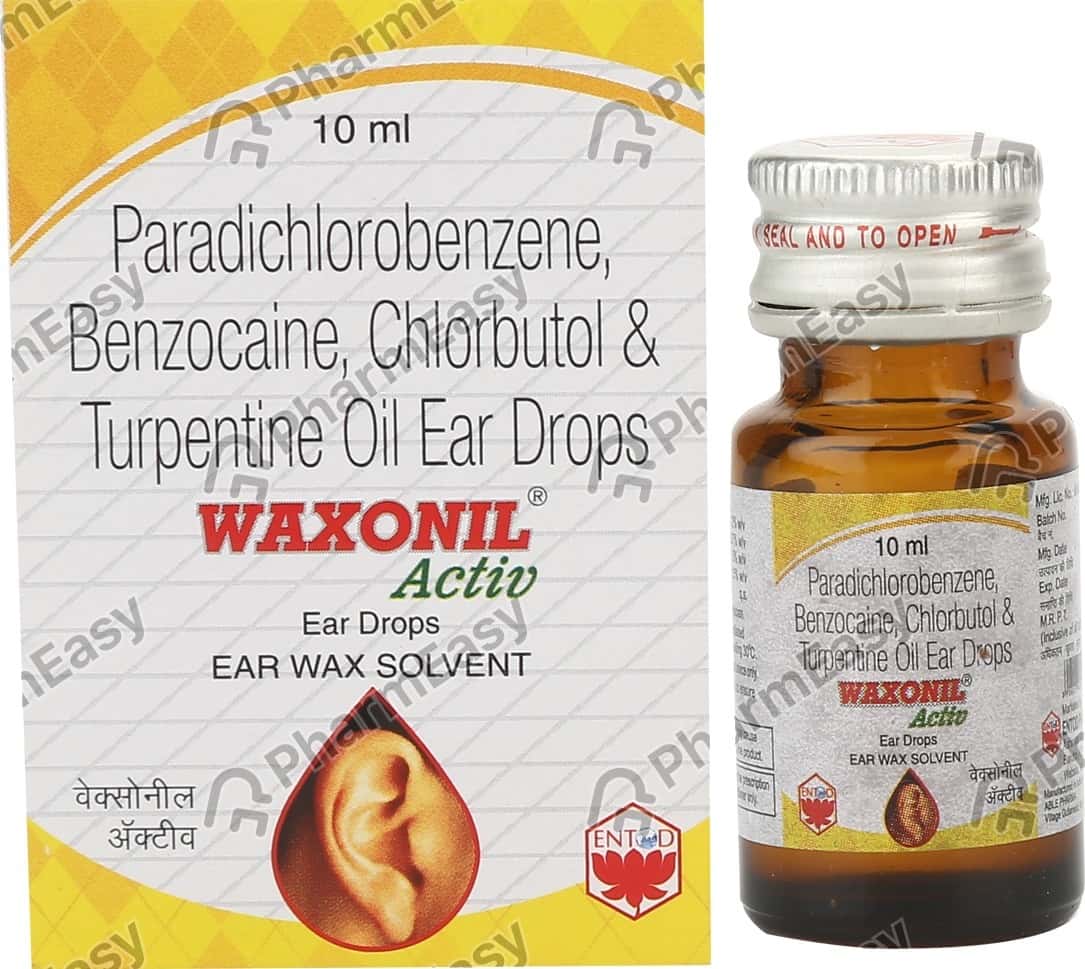 Waxonil Activ Bottle Of 10ml Ear Drops: Uses, Side Effects, Price ...