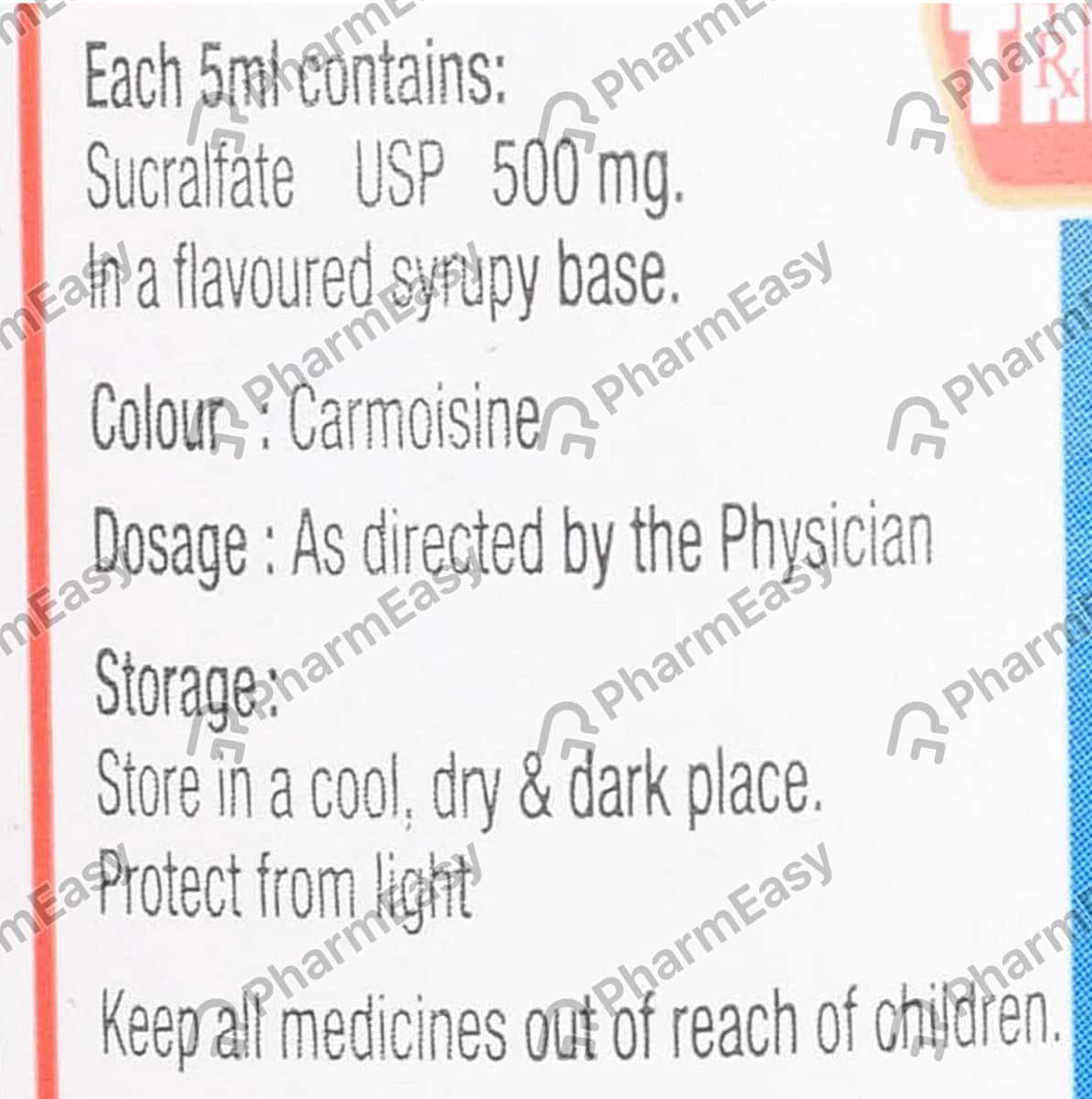 Ulcoat 1000 MG Suspension (200): Uses, Side Effects, Price & Dosage ...
