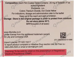 Cialis 20mg Tablet: Uses, Side-effects, Price, Dosage & More Info ...