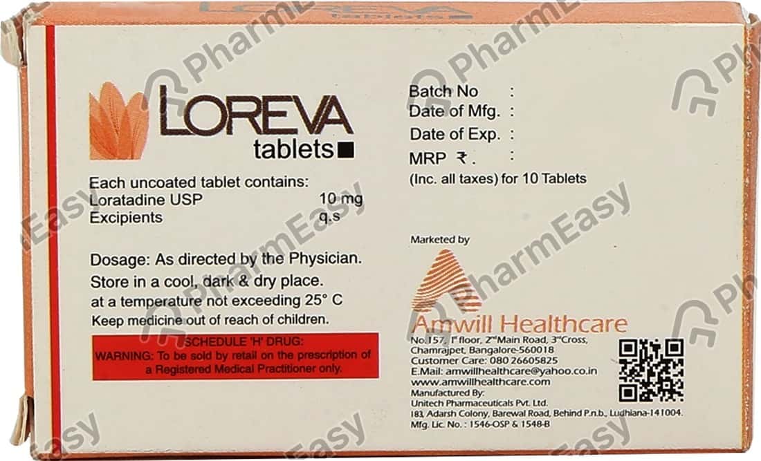 Loreva 10 MG Tablet (10): Uses, Side Effects, Price & Dosage | PharmEasy