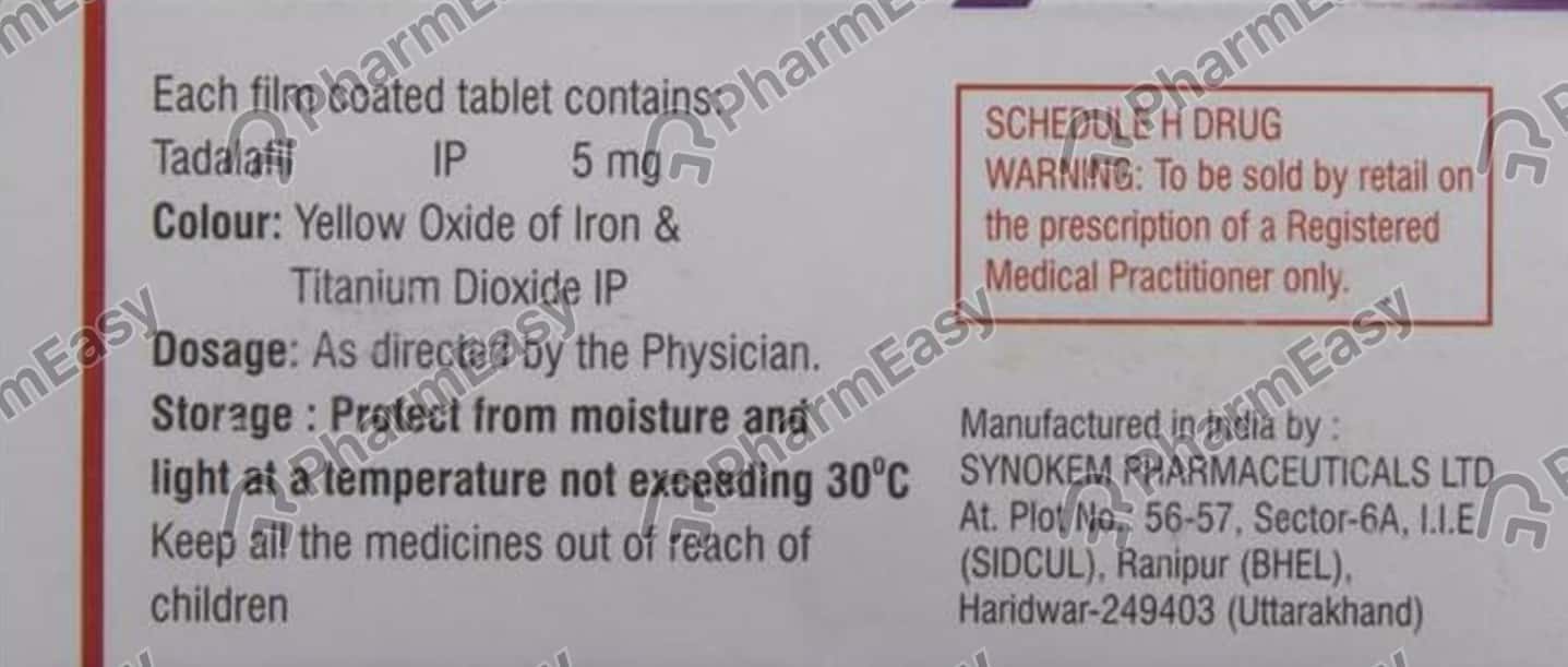 Efil 5 MG Tablet (10): Uses, Side Effects, Price, Dosage & Composition ...