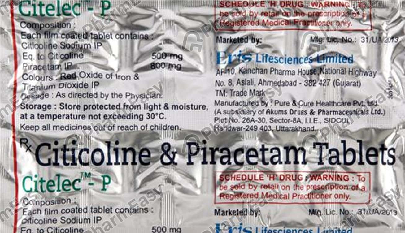 Citelec P Strip Of 10 Tablets: Uses, Side Effects, Price & Dosage ...