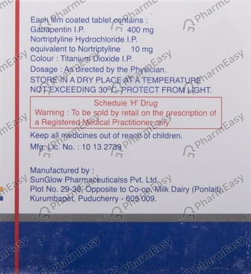 Gabator Nt Strip Of 10 Tablets: Uses, Side Effects, Price & Dosage ...