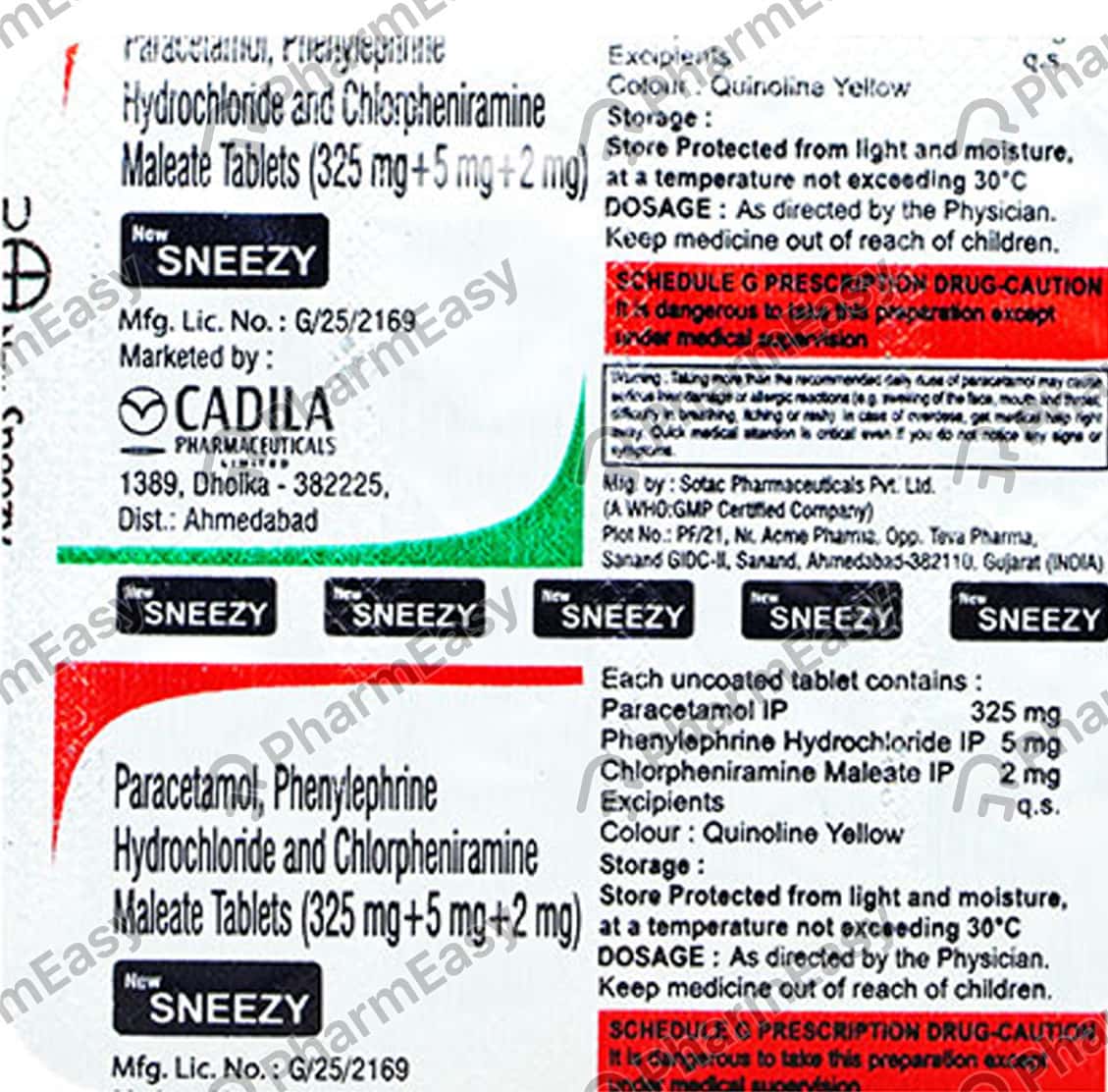 New Sneezy Strip Of 10 Tablets: Uses, Side Effects, Price & Dosage ...