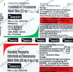 New Sneezy Tablet: Uses, Side-effects, Price, Dosage & More Info ...