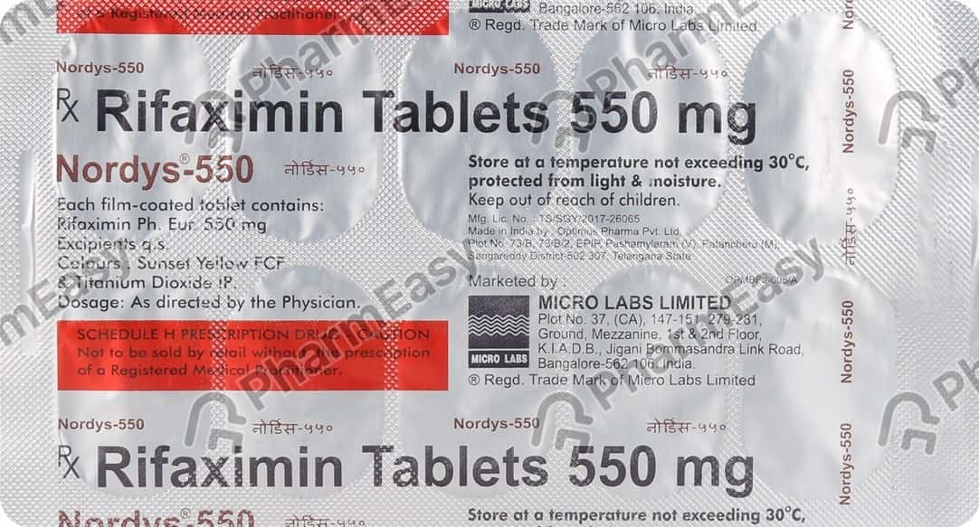 Nordys 550 MG Tablet (10): Uses, Side Effects, Price & Dosage | PharmEasy