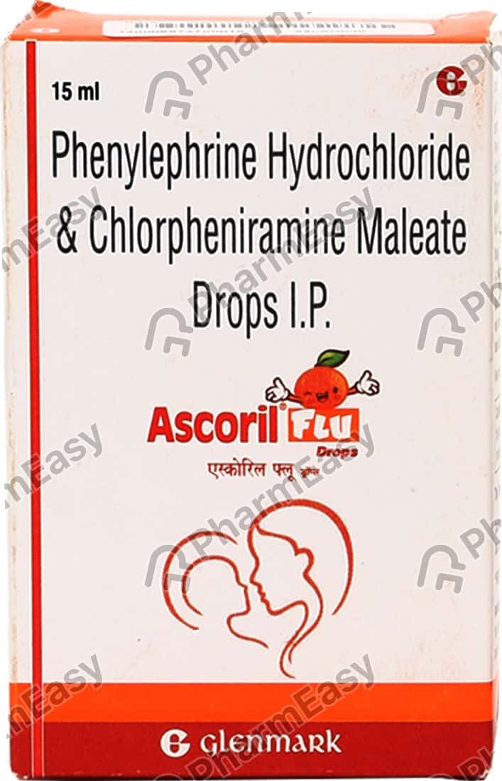 Ascoril Flu Bottle Of 15ml Drops: Uses, Side Effects, Price & Dosage ...