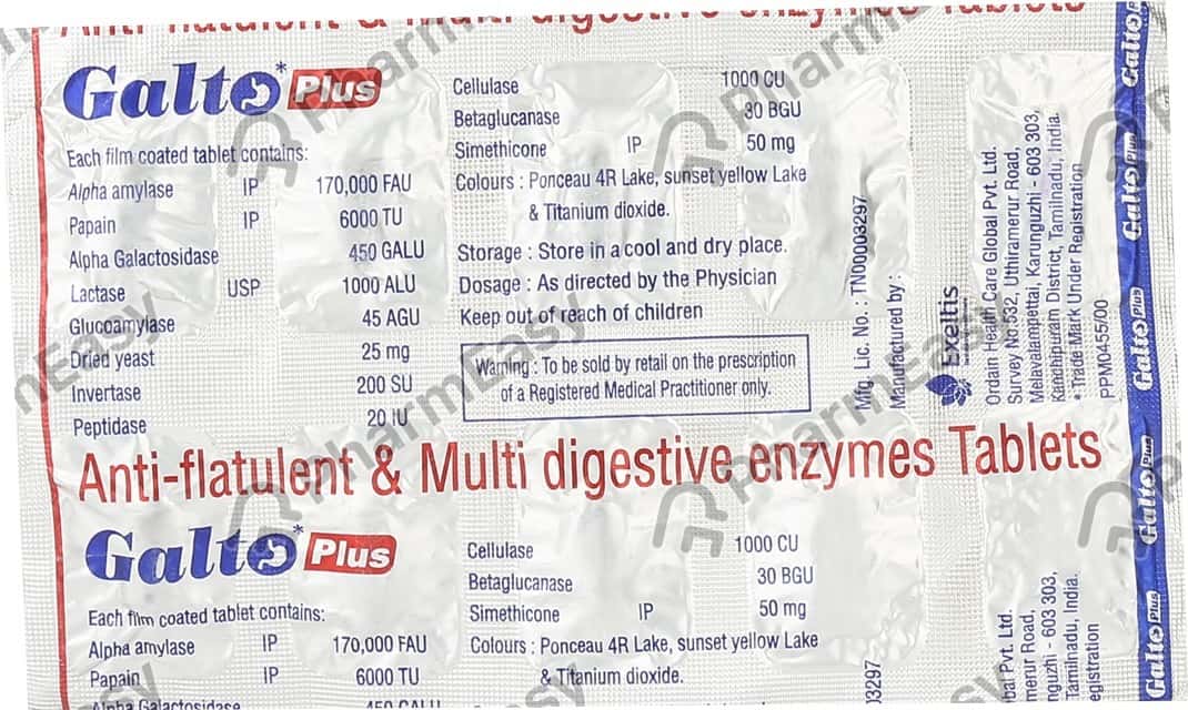 Buy Galto Tablet (10) Online at Flat 15% OFF | PharmEasy