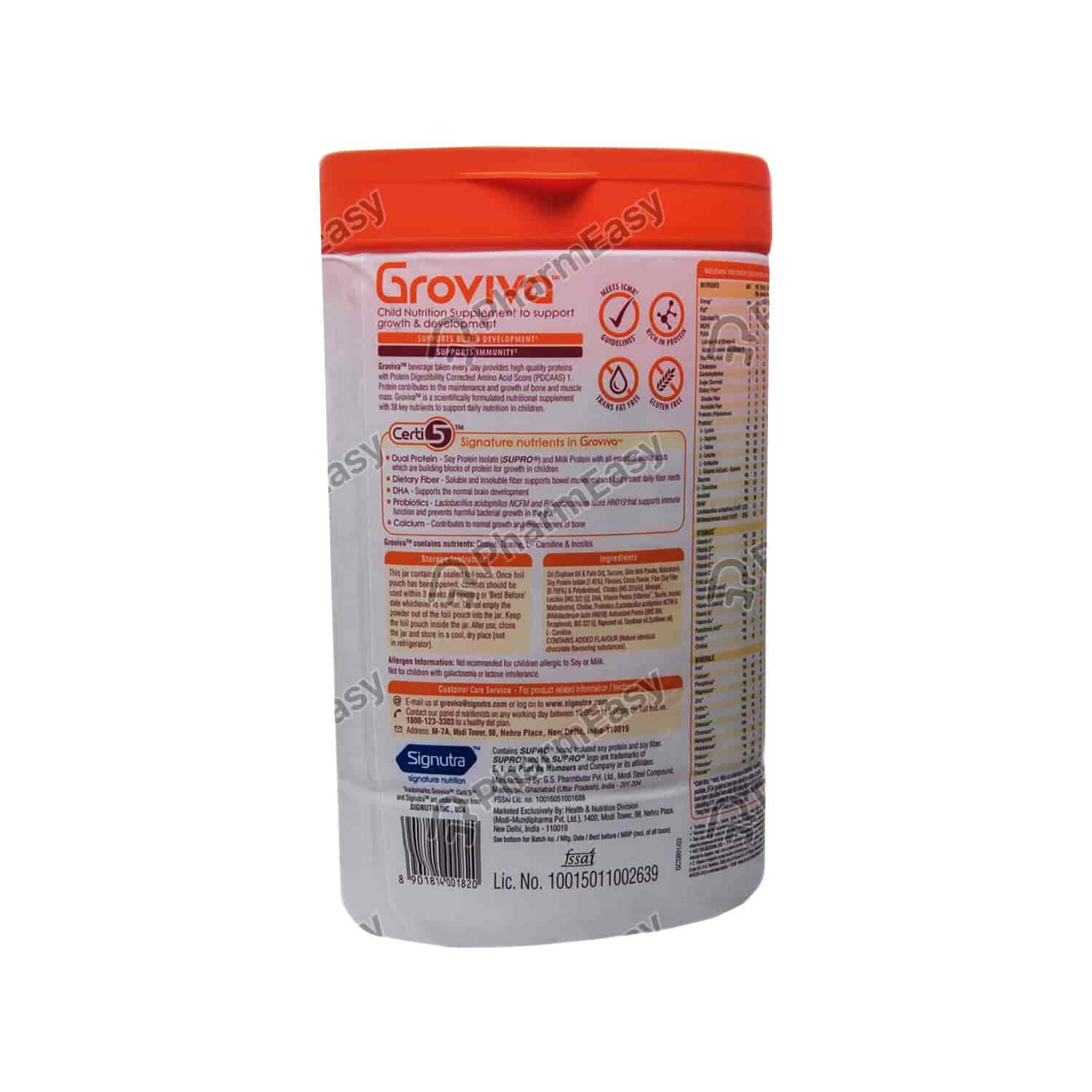 Buy Groviva Vanilla Child Nutrition Supplement Jar Of 400 G Online ...