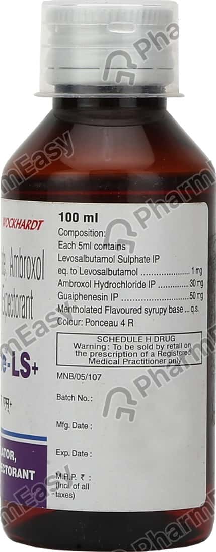 Viscodyne Ls Plus Syrup 100ml: Uses, Side Effects, Price, Dosage ...