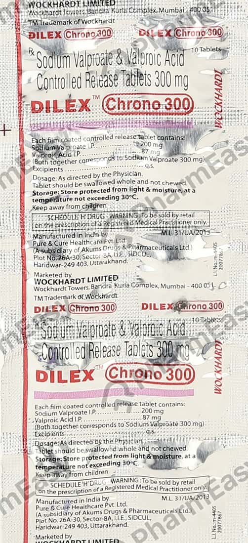 Dilex Chrono 200 MG Tablet (10): Uses, Side Effects, Price & Dosage ...