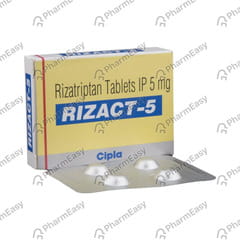 Buy Rizact 5 MG Tablet (10) Online & Save Up to 24% at PharmEasy