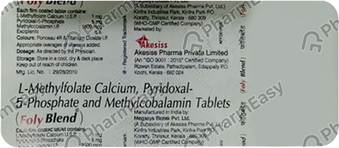 Buy Folyblend Strip Of 10 Tablets Online at Flat 15% OFF | PharmEasy