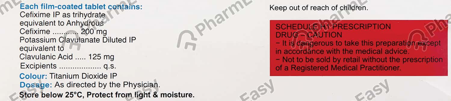 Cefrax Cv Strip Of 10 Tablets: Uses, Side Effects, Price & Dosage ...