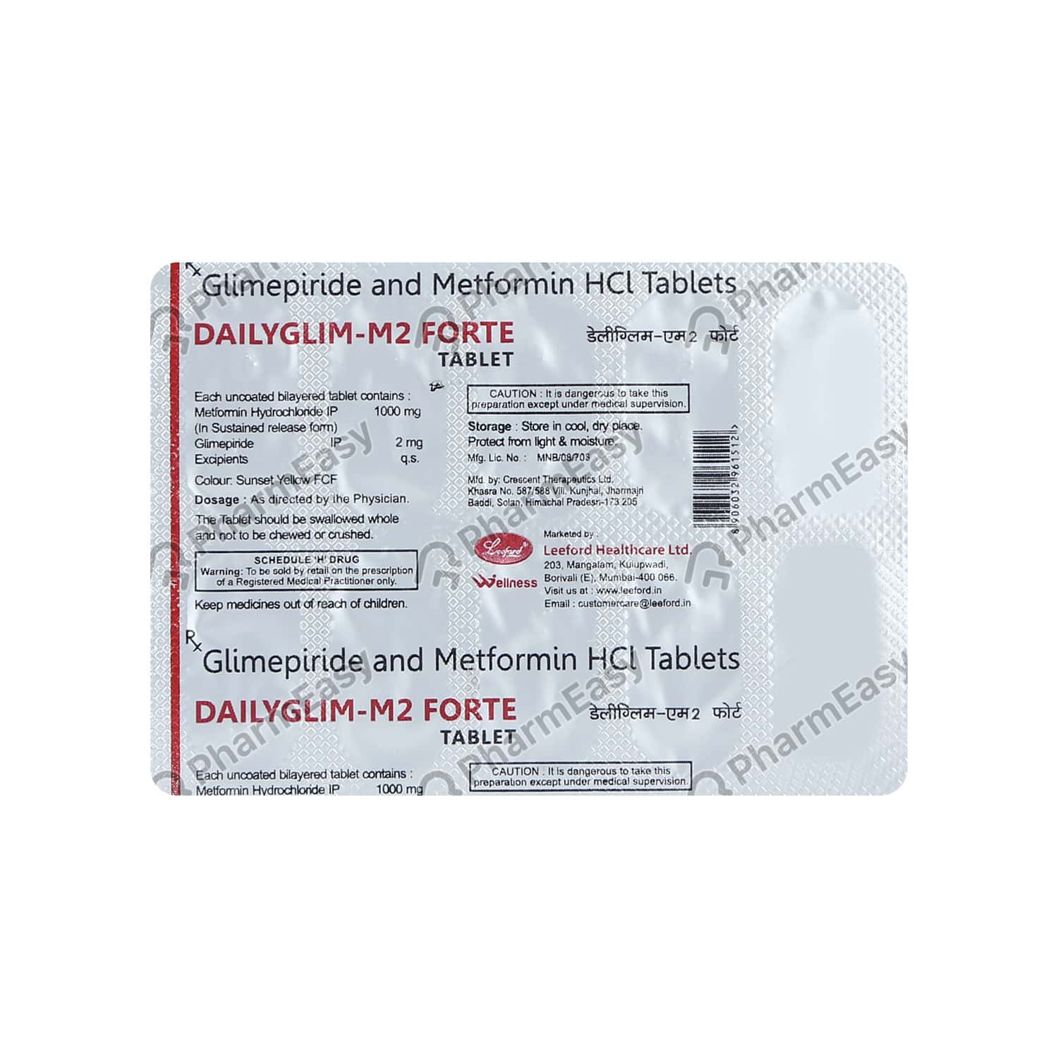 Dailyglim M2 Forte Tab - Uses, Side Effects, Dosage, Composition ...