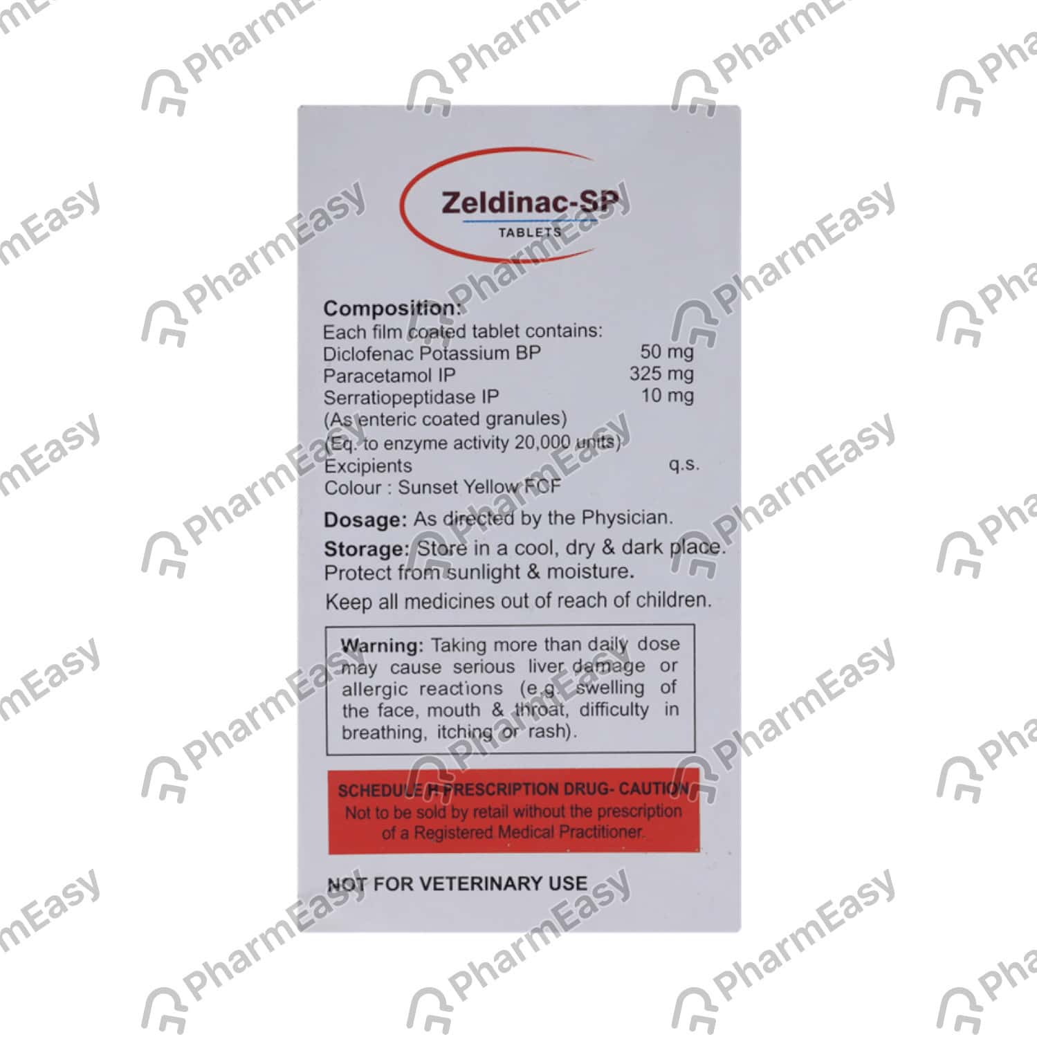 Zeldinac Sp Strip Of 10 Tablets: Uses, Side Effects, Price & Dosage ...