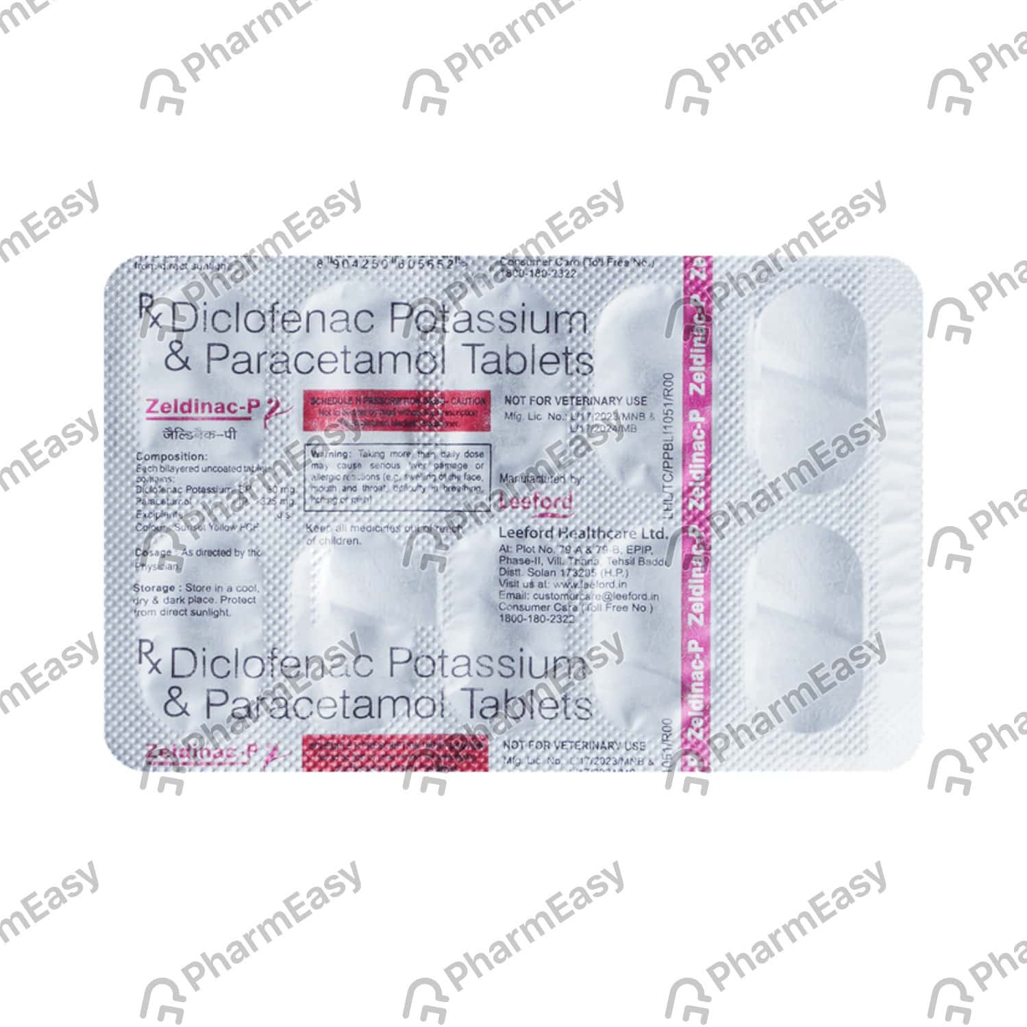 Zeldinac P Strip Of 10 Tablets: Uses, Side Effects, Price & Dosage ...