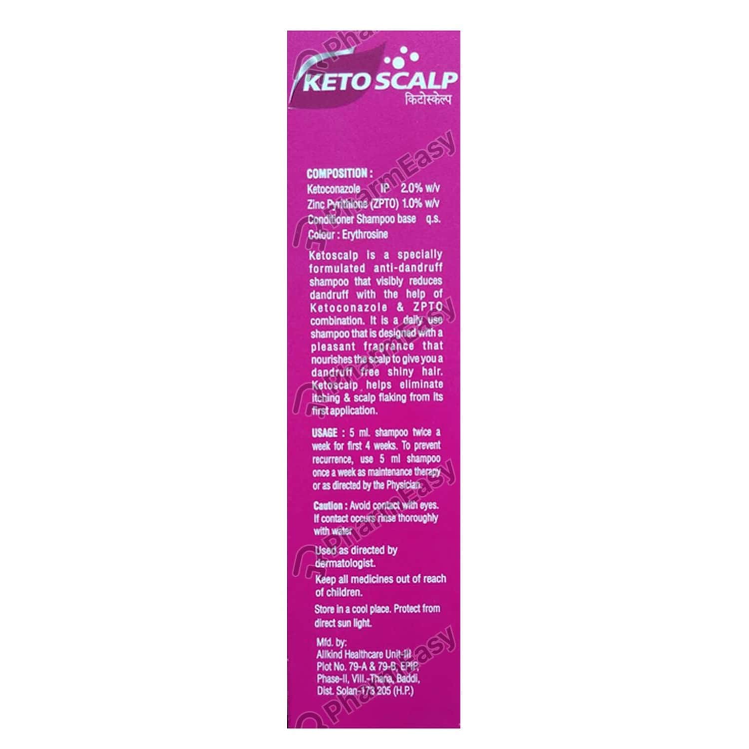 Ketoscalp Shampoo: Uses, Side Effects, Price, Dosage & Composition ...