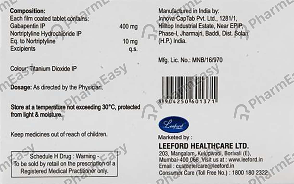 Gabanyl Nt Tablet: Uses, Side Effects, Price, Dosage & Composition ...