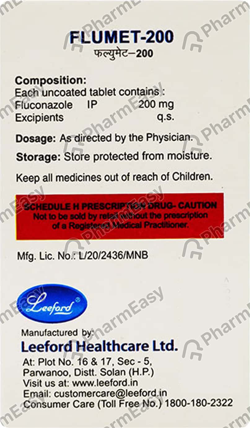 Flumet 200 MG Tablet (1): Uses, Side Effects, Price & Dosage | PharmEasy