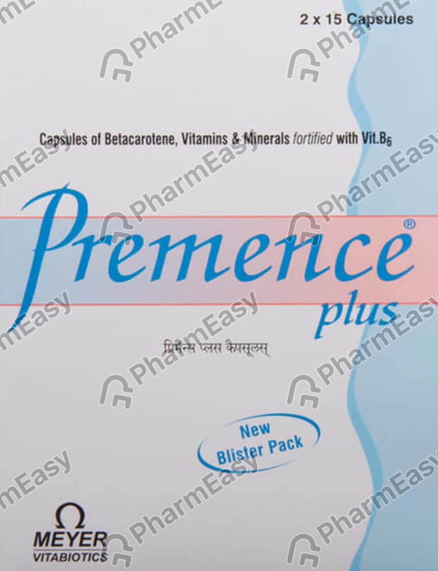 Buy Premence Plus Strip Of 30 Capsules Online at Flat 15% OFF | PharmEasy