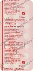 Lomofen Plus 2 MG Tablet (20): Uses, Side Effects, Price & Dosage ...