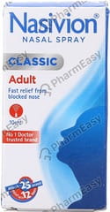 Buy NASIVION CLASSIC ADULT NASAL SPRAY 10ML Online & Get Upto 60% OFF ...