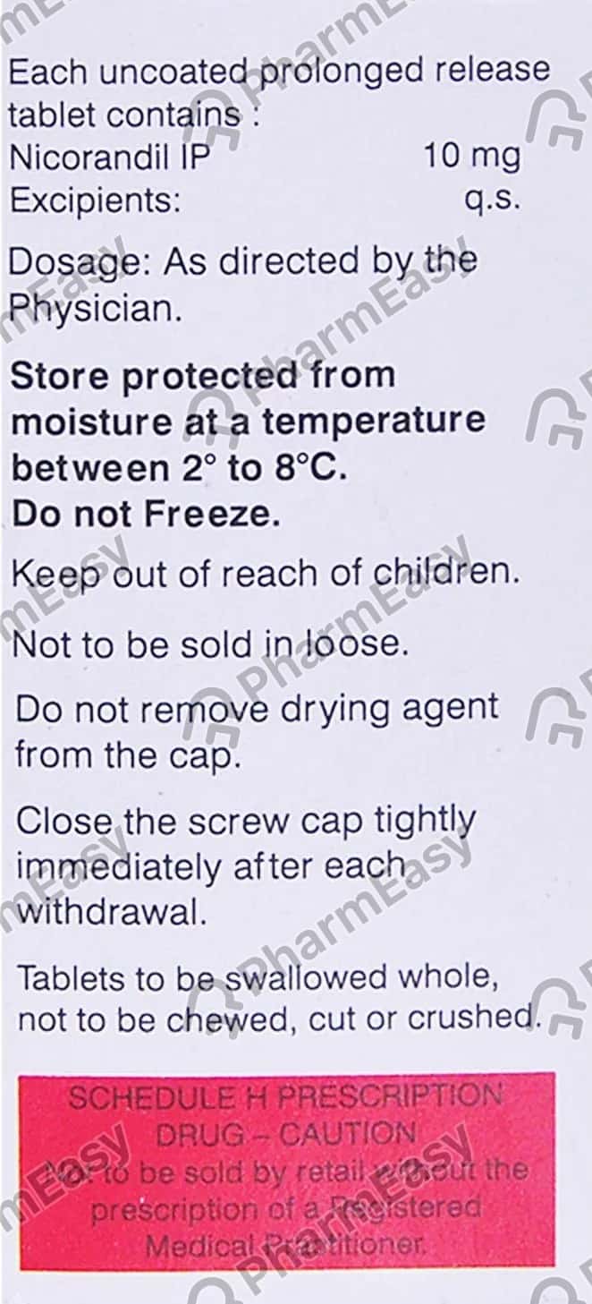 Nicostar Od 10 MG Tablet (30): Uses, Side Effects, Price & Dosage ...