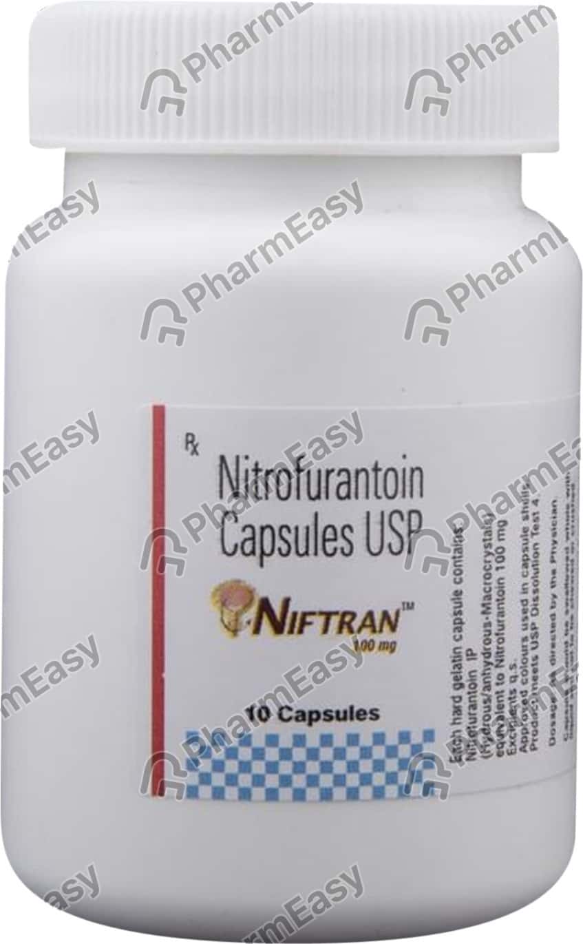 Niftran Tm 100 MG Capsule (10): Uses, Side Effects, Price & Dosage ...