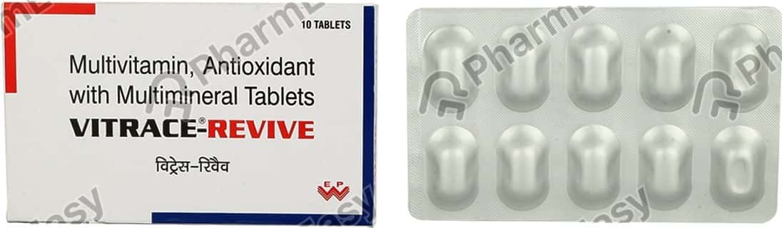 Buy Vitrace Revive Strip Of 10 Tablets Online at Flat 15% OFF | PharmEasy