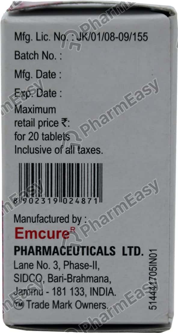Nucoril Od 5 MG Tablet (20): Uses, Side Effects, Price & Dosage | PharmEasy